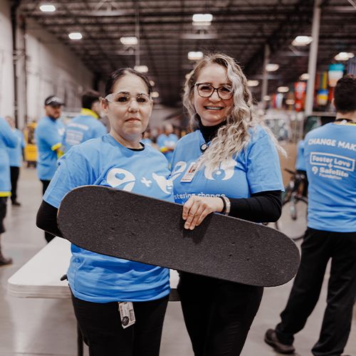 Skateboard and Bike Build Team Building with the Safelite Team | Foster ...